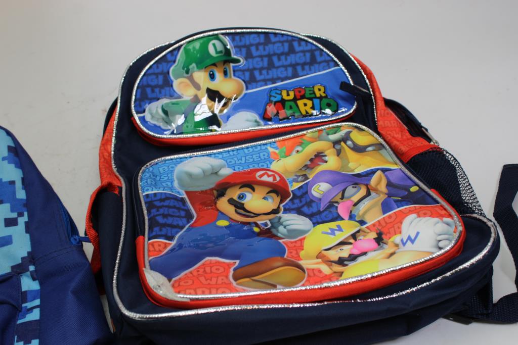 Backpacks: Super Mario, Kids Blue Pack: 2 Items | Property Room