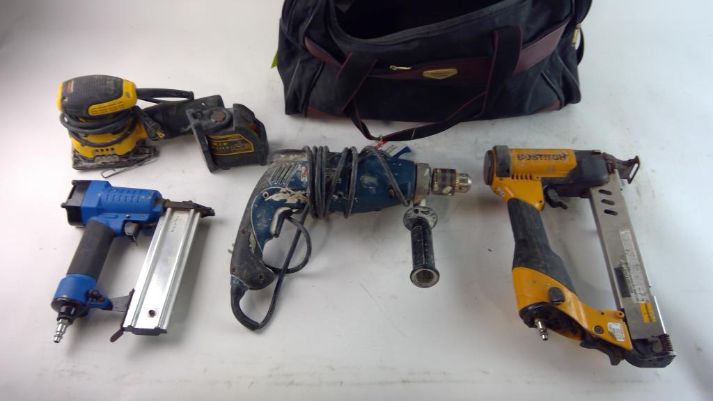Bag With Assorted Power Tools, 5 Pieces | Property Room