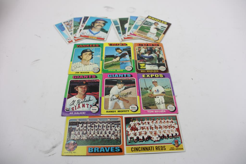 Baseball Sports Cards With Players Names And Info, 20+ Pieces ...
