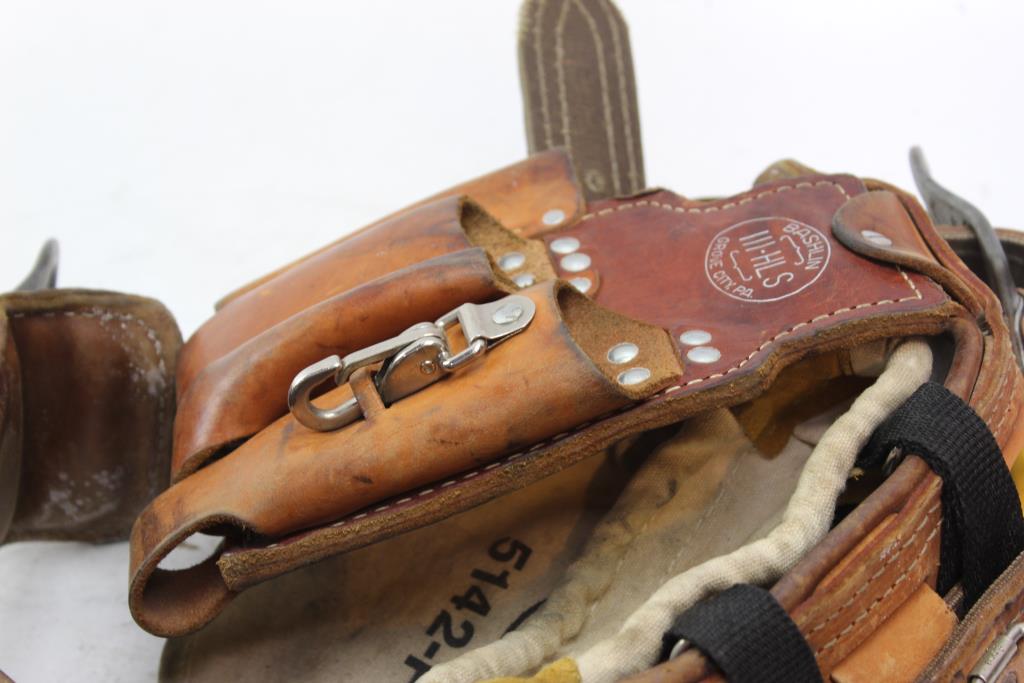 Bashlin III-HLS Leather Tool Belt | Property Room