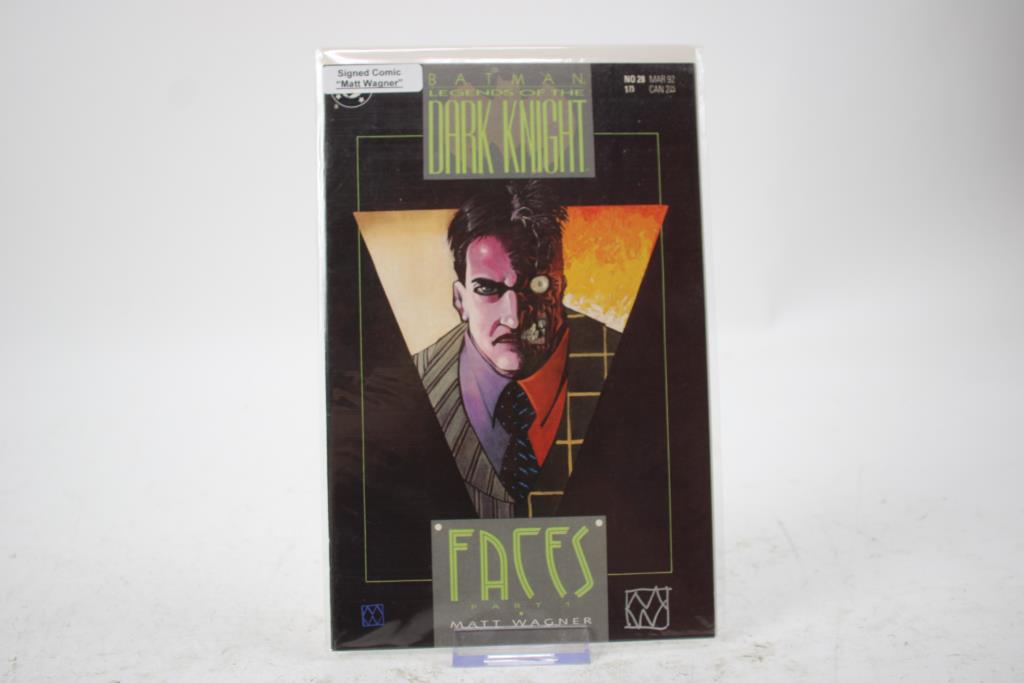 Batman Comic Book Signed By Matt Wagner | Property Room