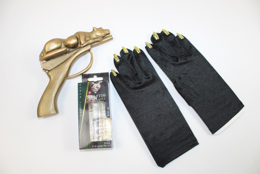 Batman Series Catwoman Pistol 1:1 Scale Prop Model Kit With Gloves And ...
