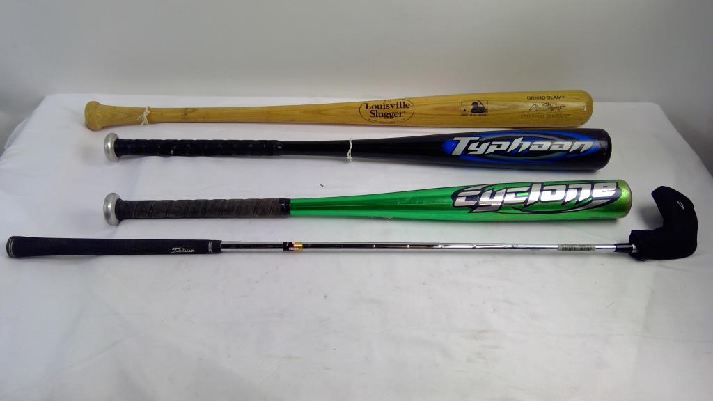Bats And Golf Club Lot, 4 Pieces | Property Room