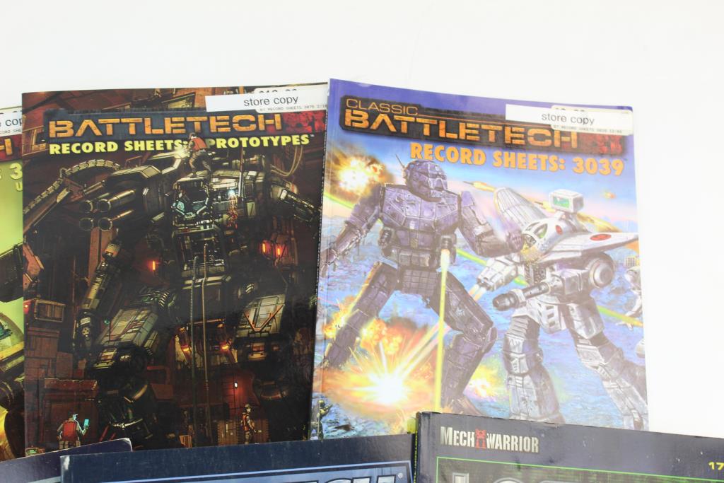 Battletech Role Playing Books 8 Pieces | Property Room