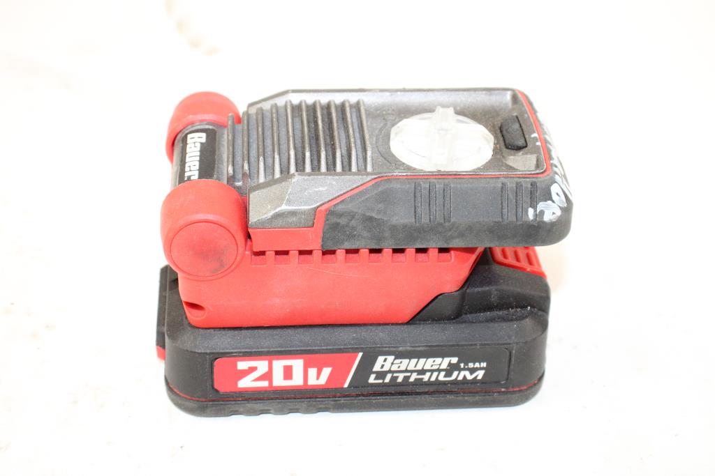 Bauer 20V Cordless Compact Flashlight With Battery Pack | Property Room