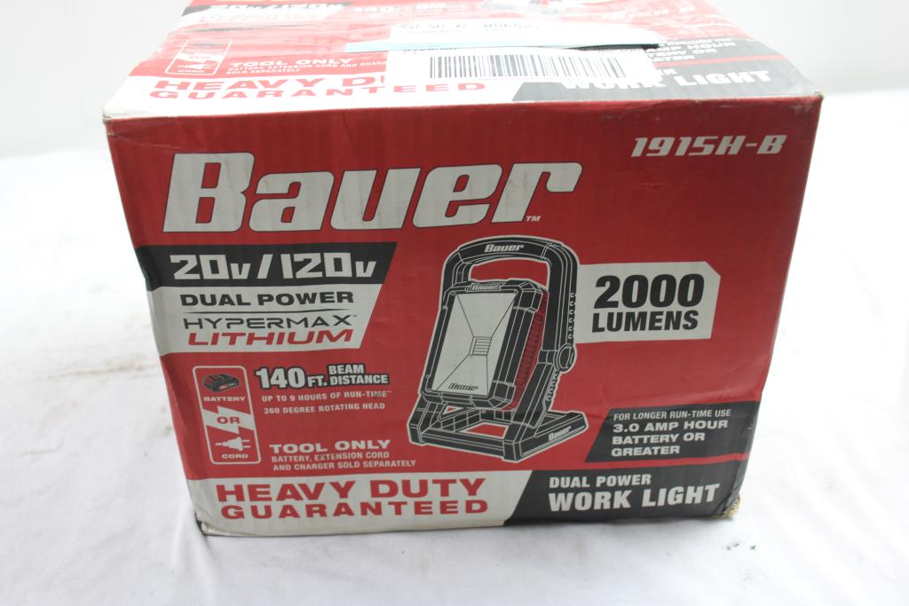 Bauer 20v Heavy Duty Dual Power Work Light | Property Room