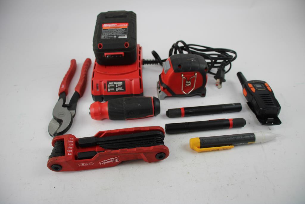 Bauer Fast Charger, Milwaukee 25ft Measuring Tape, And More, 11+ Pieces ...