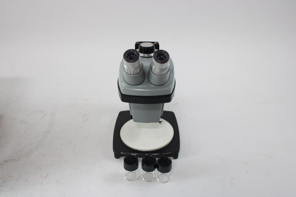 Bausch & Lomb Microscope With Wood Case | Property Room