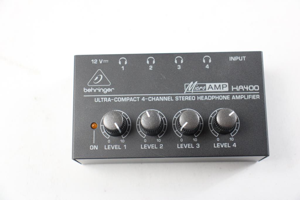 Behringer Ultra-Compact 4-Channel Stereo Headphone Amplifier And More 5 ...