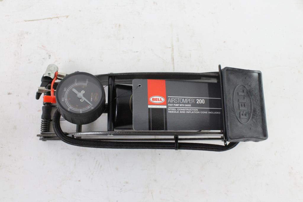 Bell Airstomper Foot Pump With Gauge, 3 Pieces | Property Room