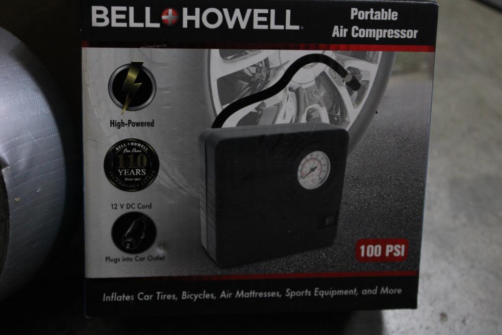 Bell Howell Portable Air Compressor, Husky Screwdriver 20+ Items ...