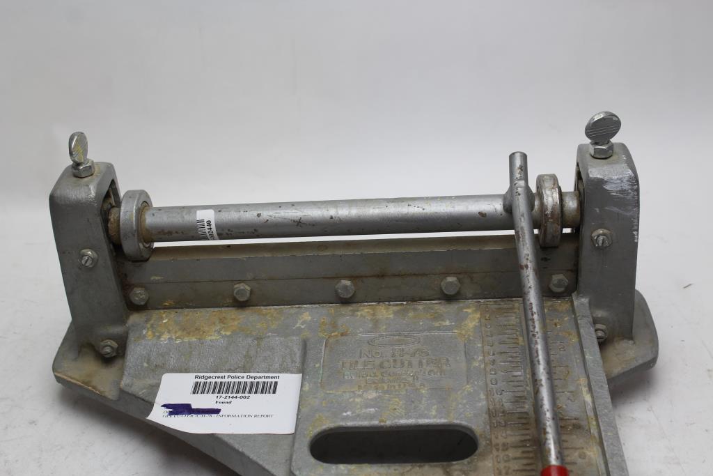 Beno J. Gundlach Co. Tile Cutter | Property Room