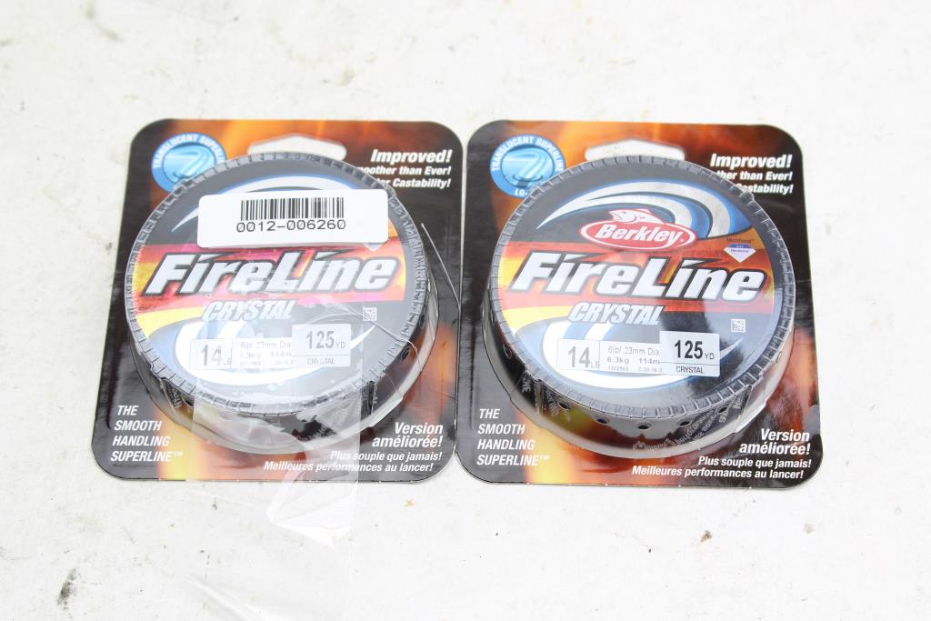 Berkley Fireline Crystal Braided Fishing Line: 2 Packs | Property Room