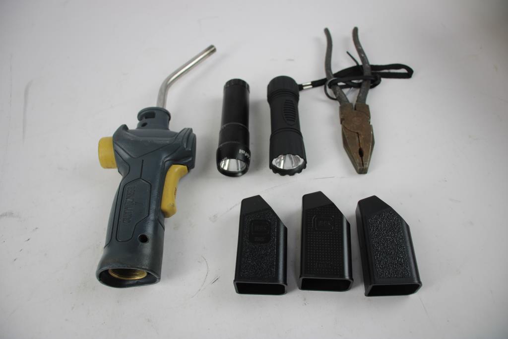 Bernzomatic Trigger Start Torch, 14" Kobalt Bolt Cutters, And More, 13 ...