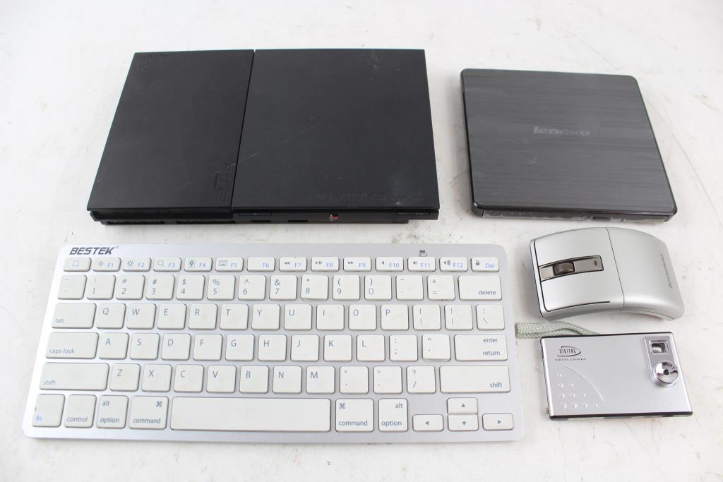 Bestek Wireless Keyboard, Sony PS2 Game Console, & More; 5+ Pieces ...