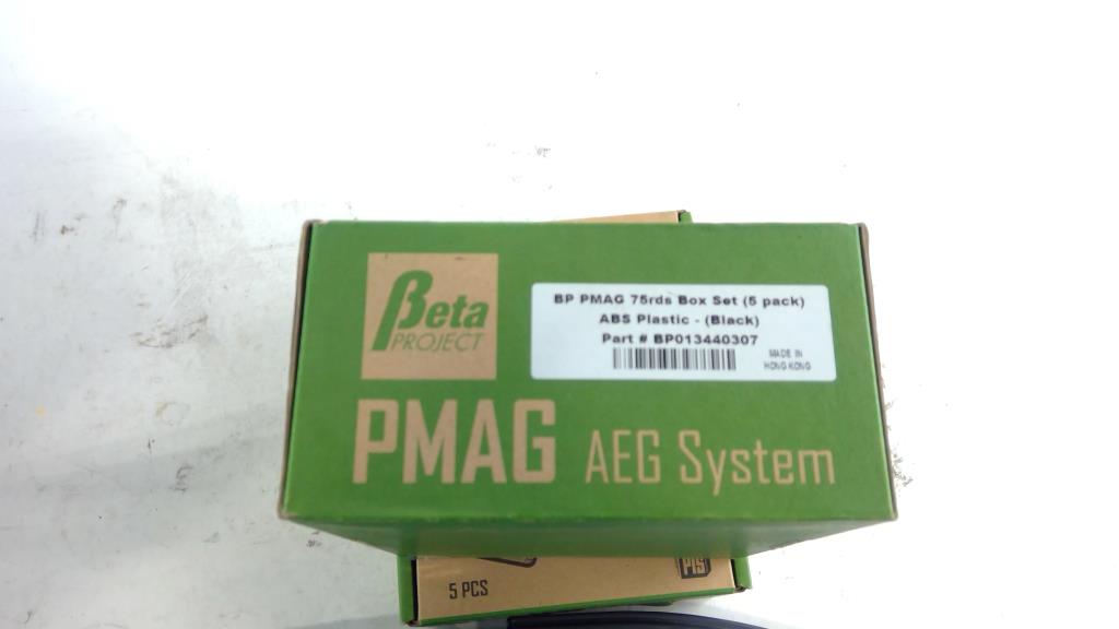 Beta Project PMAG Airsoft Ammo Mags And More, 5 Pieces | Property Room