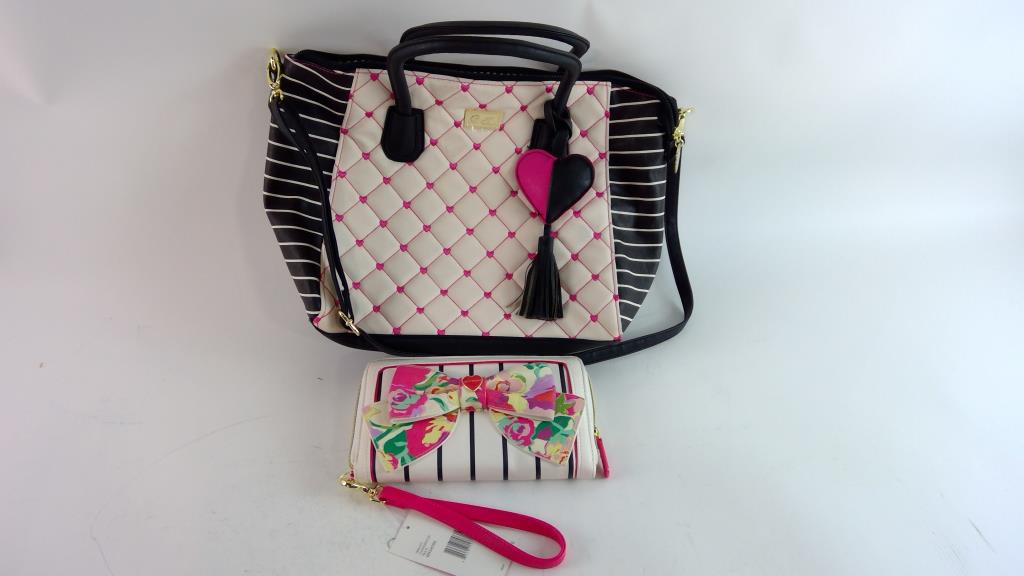 Betsey Johnson Tote Purse/Wallet Combo | Property Room
