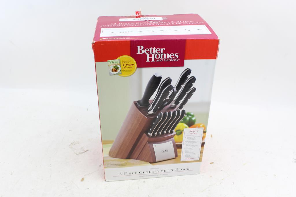 Better Homes & Gardens Cutlery Set & Block; 13 Pieces | Property Room