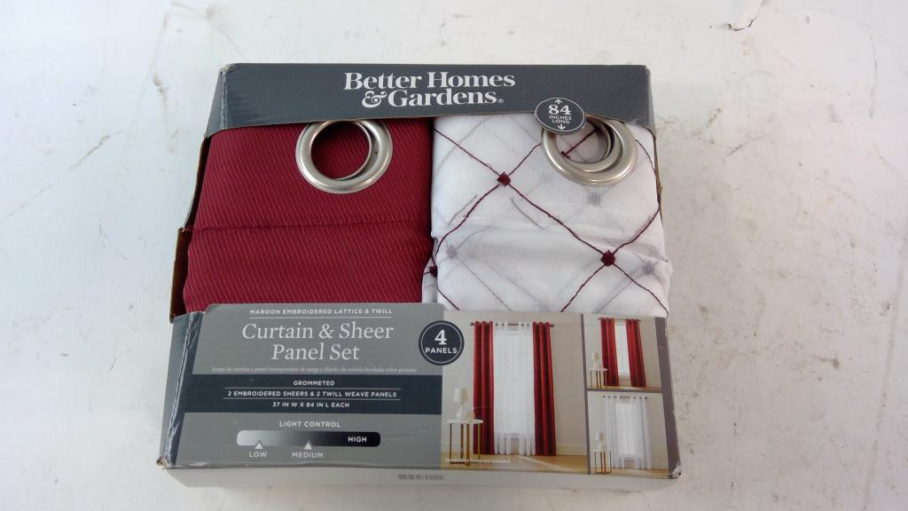 Better Homes&Gardens Curtain&Sheer Panel Set | Property Room