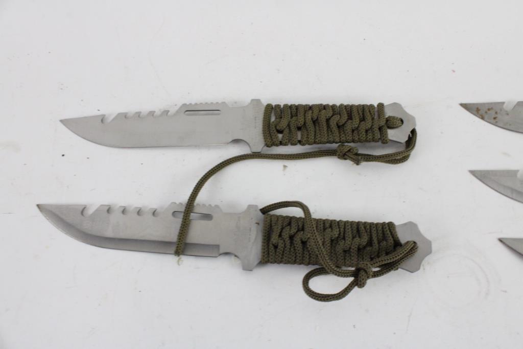 Beziko Para Handle Knives With Sheaths, 5 Pieces | Property Room