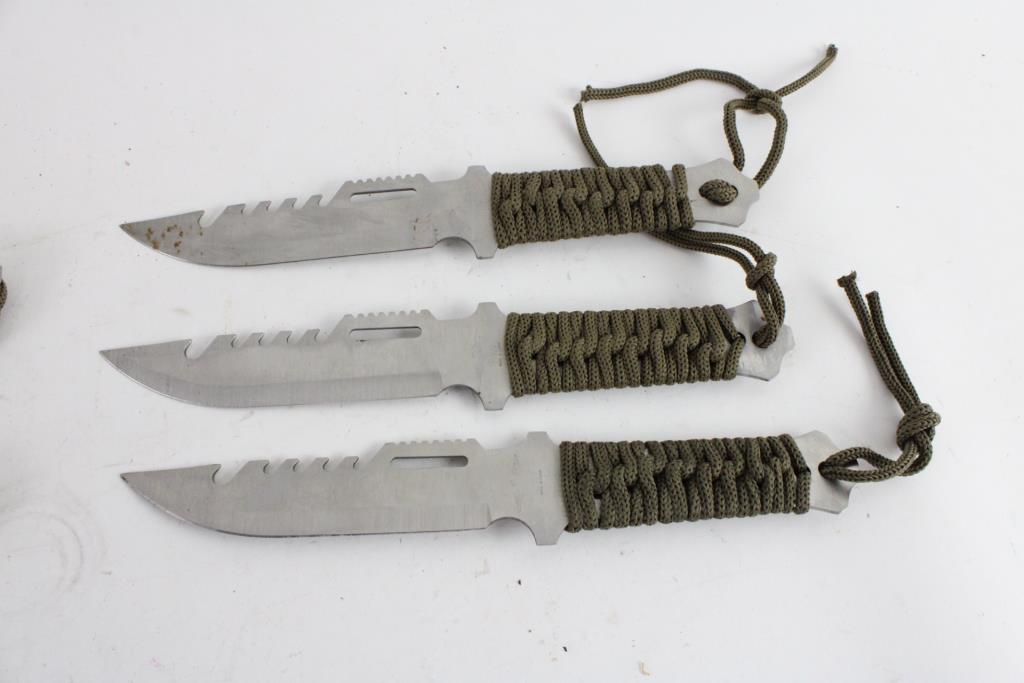 Beziko Para Handle Knives With Sheaths, 5 Pieces | Property Room