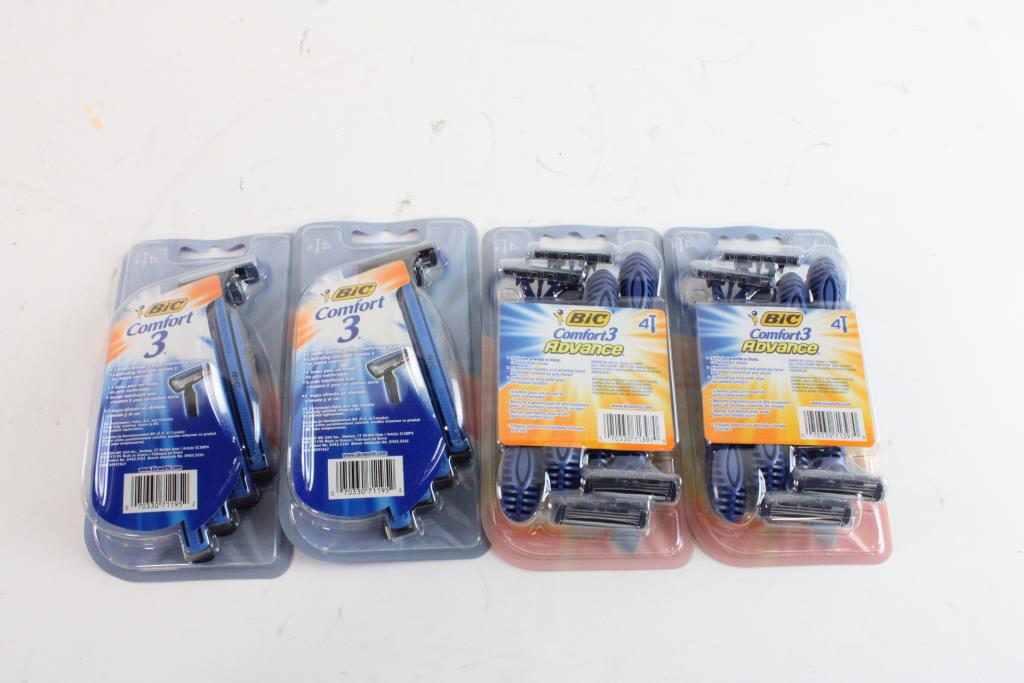 Bic Comfort 3 Razors, 4 Pieces | Property Room