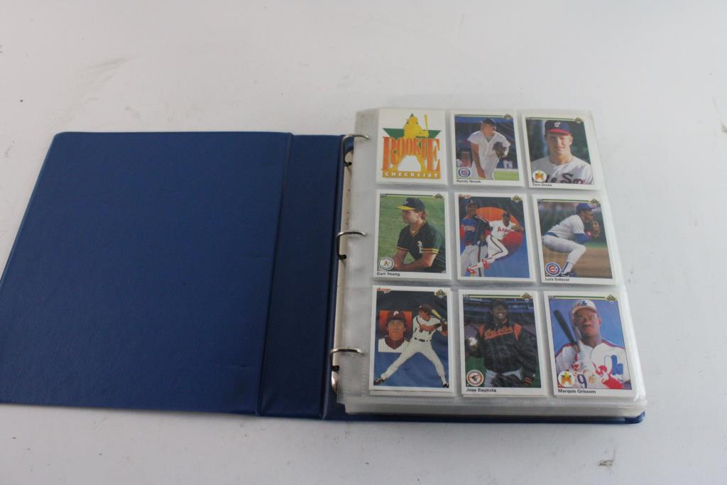 Binder Of 1990 Upper Deck Baseball Cards, 100+ Pieces | Property Room