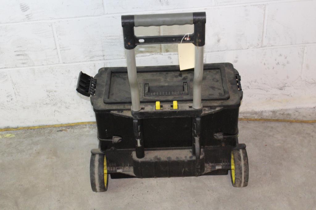Black And Yellow Rolling Front Load Tool Box | Property Room