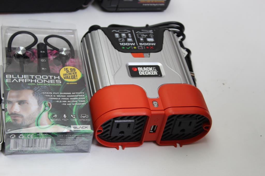 Black & Decker Inverter, Bluetooth Earphones, Digital Cameras: 5 Items ...