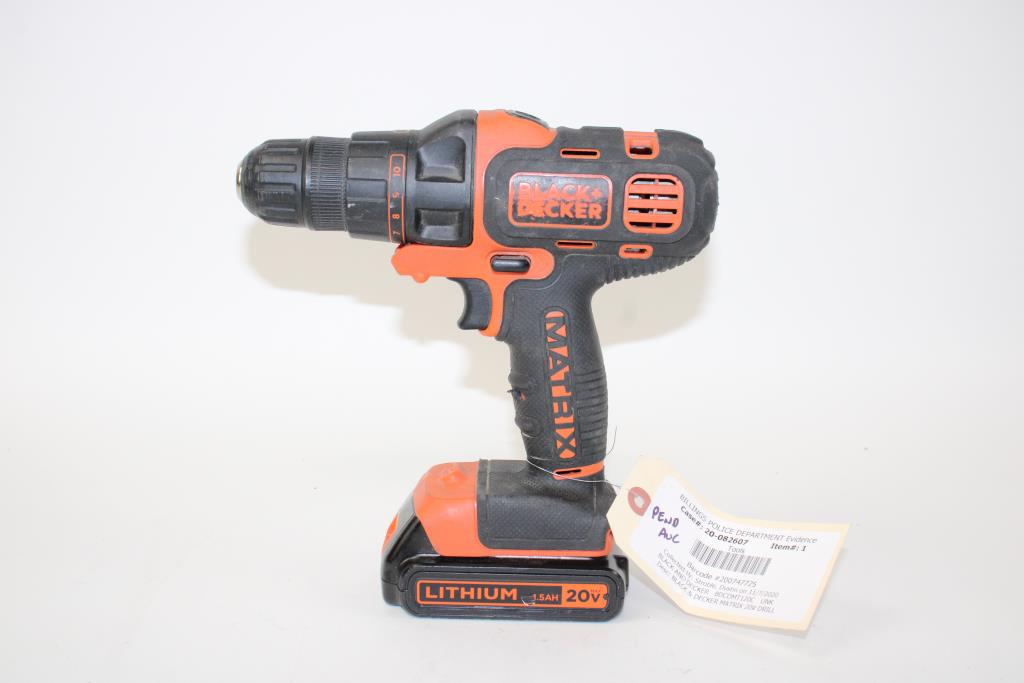 Black & Decker Matrix 20V Max Lithium Drill/Driver | Property Room