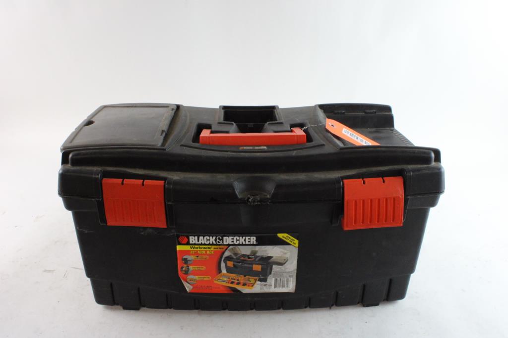 Black & Decker Toolbox With Hand Tools & More, 6+ Pieces | Property Room