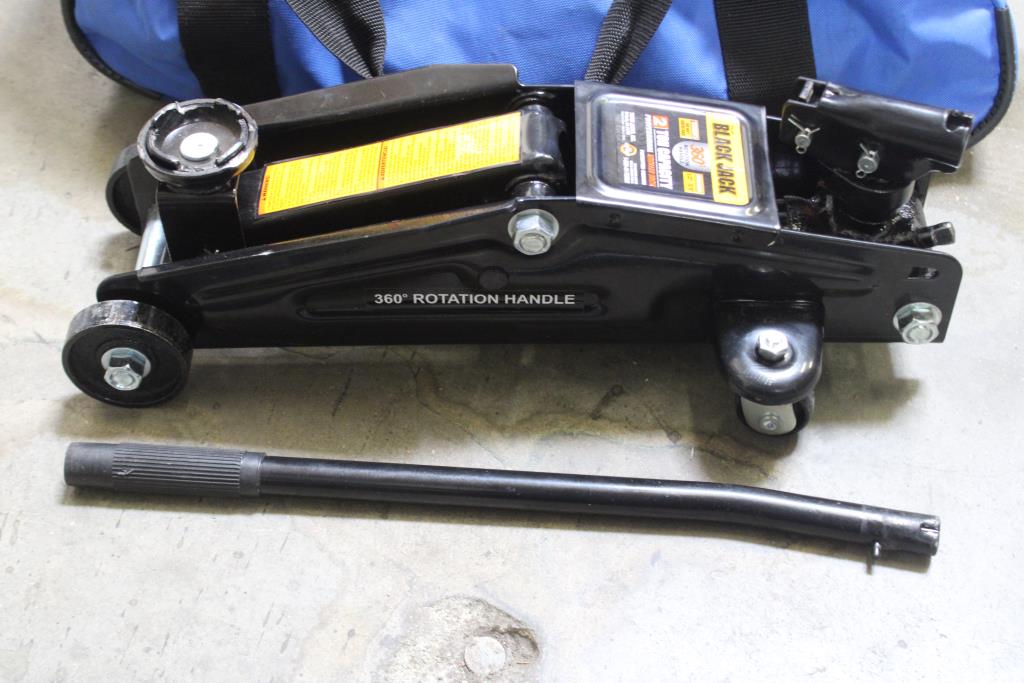 Black Jack Car Jack And Blue Carrying Case | Property Room