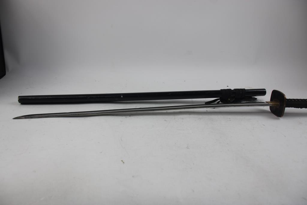 Black Katana Sword With Sleeve | Property Room