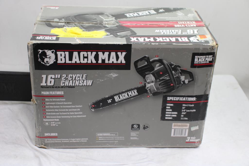 Black Max Chainsaw | Property Room