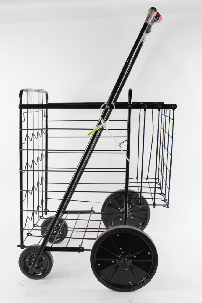 Black Push Cart With Bell | Property Room