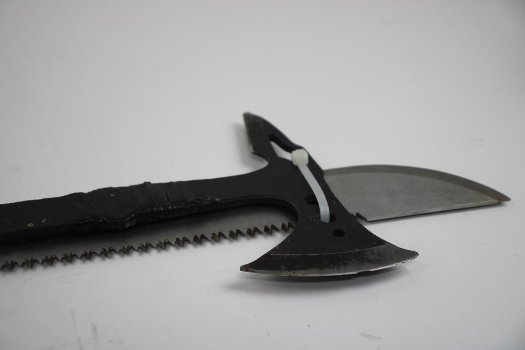 Black Tomahawk Axe, Rifle Carry Case, And 23" Machete, 3+ Pieces ...