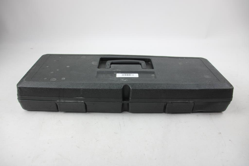 Black Tool Box With Pittsburgh Measuring Tape 10 Ft, 6" Diagonal Plier ...