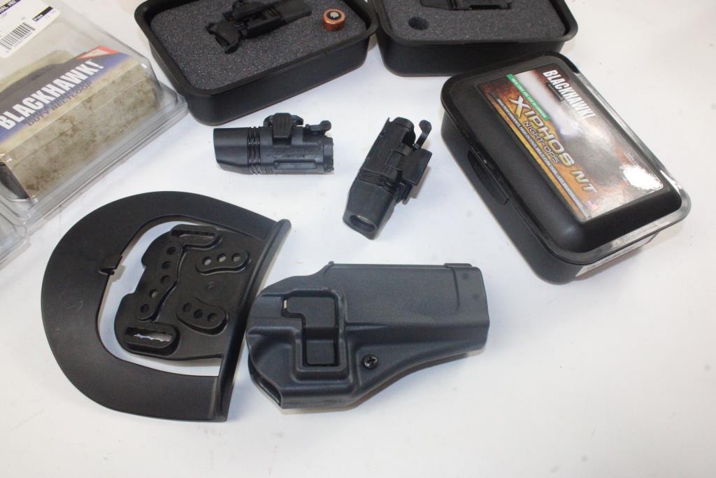 Blackhawk Night-Ops Xiphos Nt Mounted Lights And High Ride Duty Belt ...