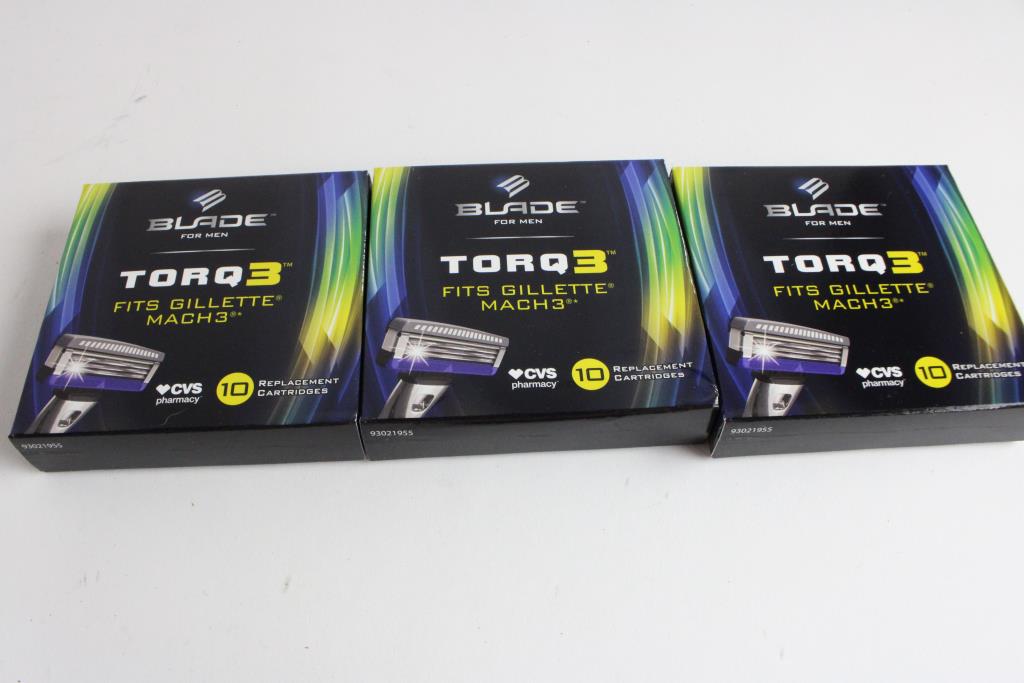 Blade For Mens Torq3 10-pack Replacement Cartridges, 3 Pieces ...