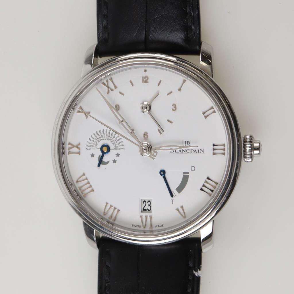BlancPain Villeret White Dial Watch - Evaluated By Our Certified ...