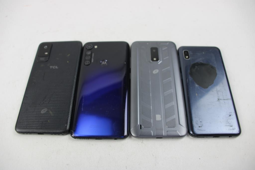 Blu, Tcl, Motorola Cell Phone Lot, 4 Pieces, Sold For Parts | Property Room