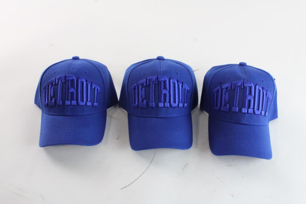 Blue Detroit Hats | Property Room