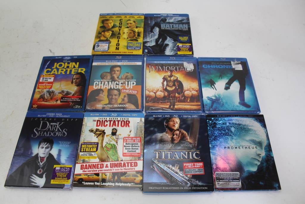 Blu-Ray Disc Movies; 5+ Pieces | Property Room