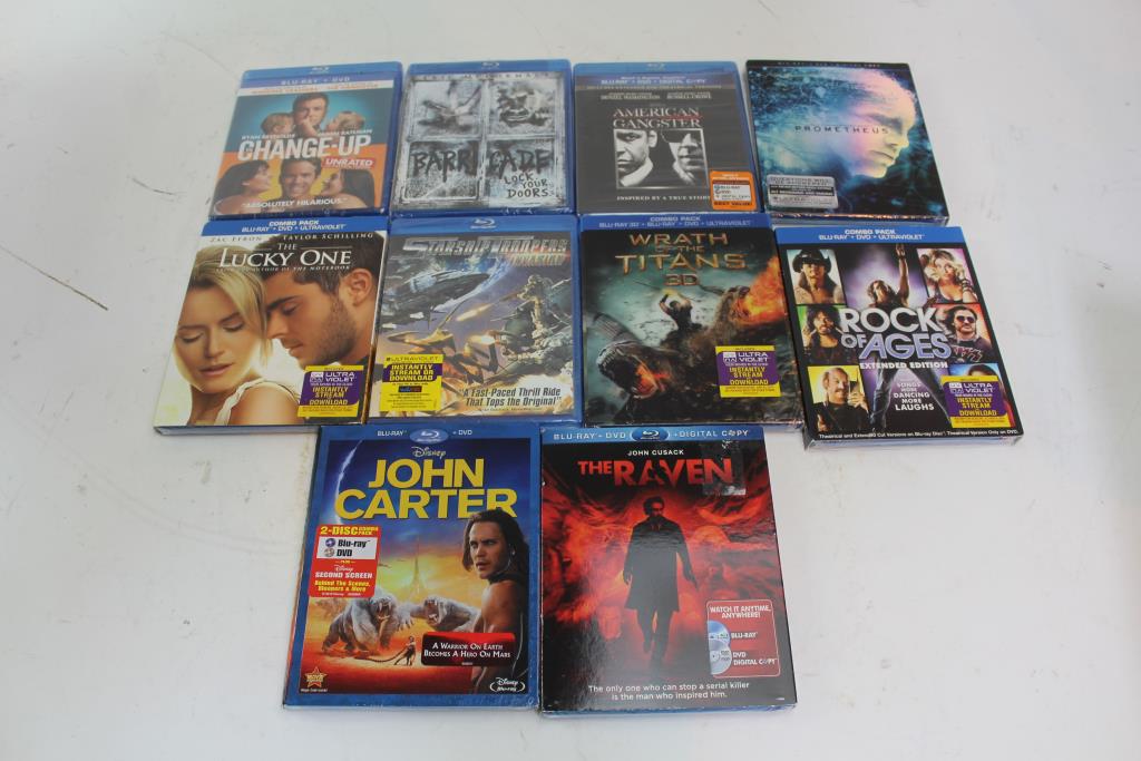 Blu-Ray Disc Movies; 5+ Pieces | Property Room