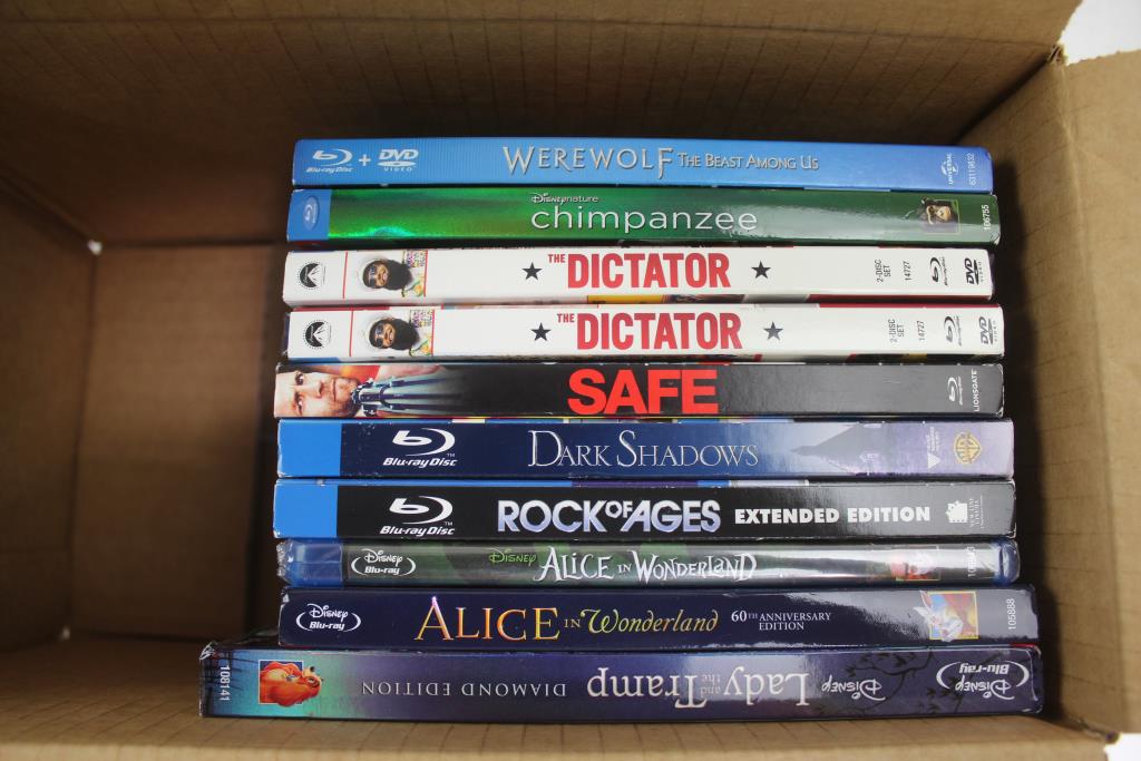 Blu-Ray Disc Movies; 5+ Pieces | Property Room