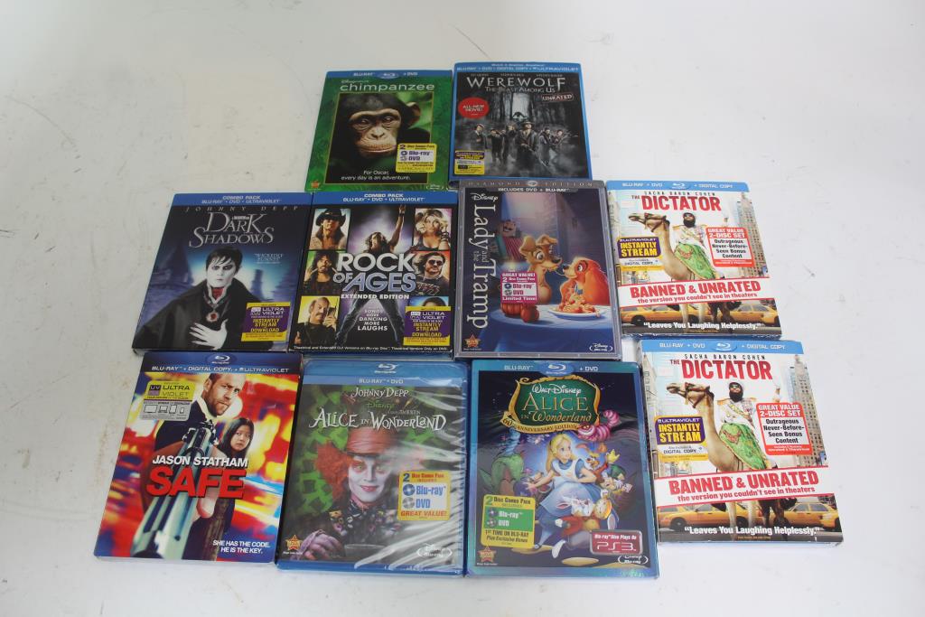 Blu-Ray Disc Movies; 5+ Pieces | Property Room