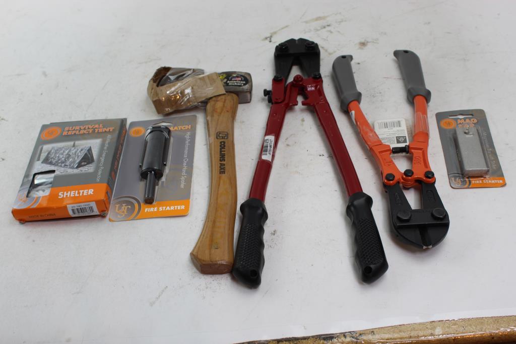 Bolt Cutters, Hatchet, Firestarter And Shelter: UST, Hdx: 5+ Pcs ...