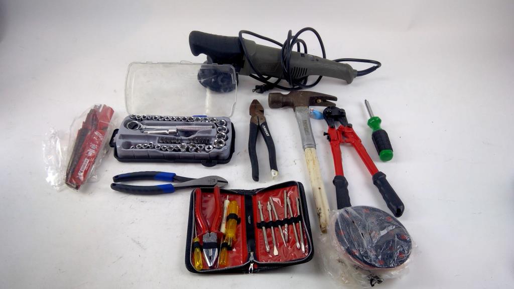 Bolt Cutters, Orbital Polisher, Hammer, And More, 10+ Pieces | Property ...