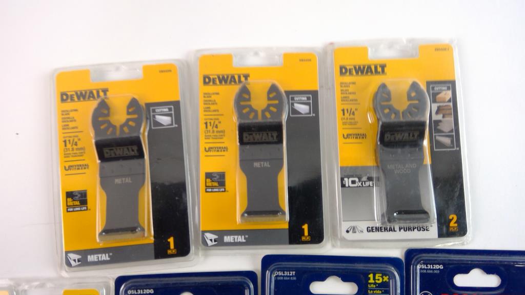 Bosch And DeWalt Oscillating Tool Bits, 5+ Pieces | Property Room