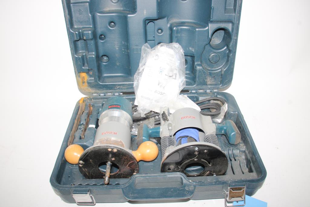 Bosch Hp Plunge And Fixed Base Router Combo Kit | Property Room